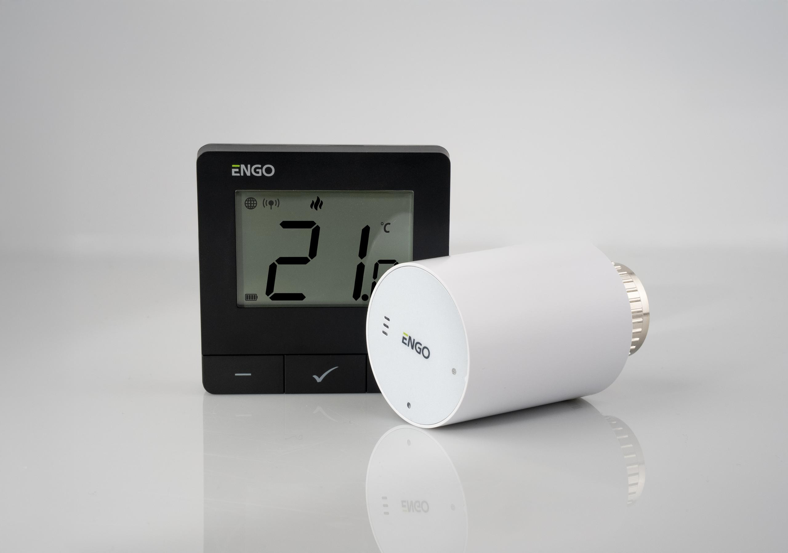 ENGO Controls Inteligentny zestaw ogrzewania (E25-BATB-4 + ETRV-M30) | Hurton.pl