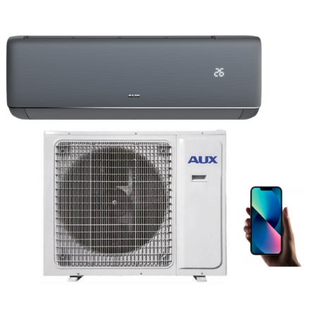 Klimatyzator Split, Pompa ciepła powietrze- powietrze Q-SMART PREMIUM GREY AUX-09QB | Hurton.pl